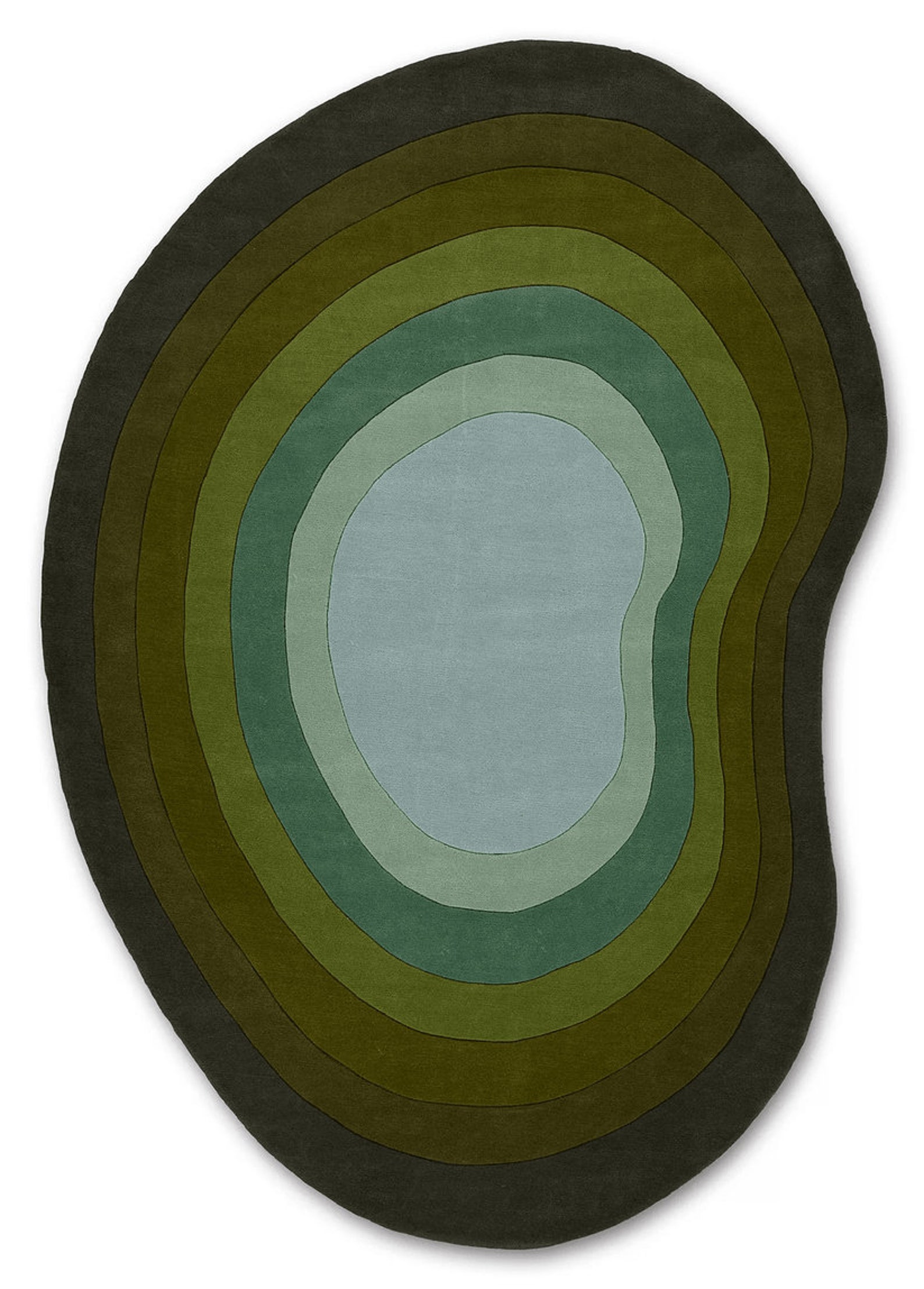 KIDNEY RUG, Kidney Shape Rug, Hand Tufted Vintage Melting Oval: Hand ...