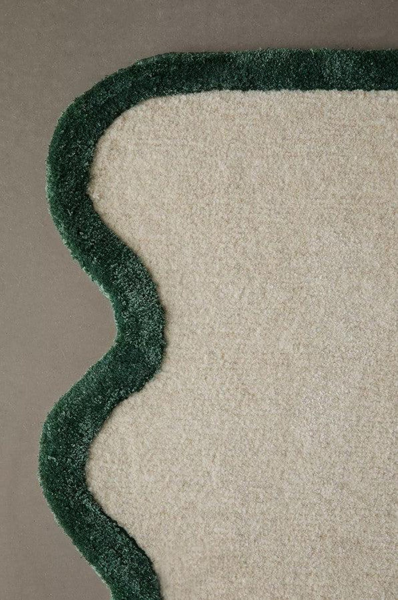 Minimalist Modern Abstract Irregular Squiggle Shaped Rug Attractive ...