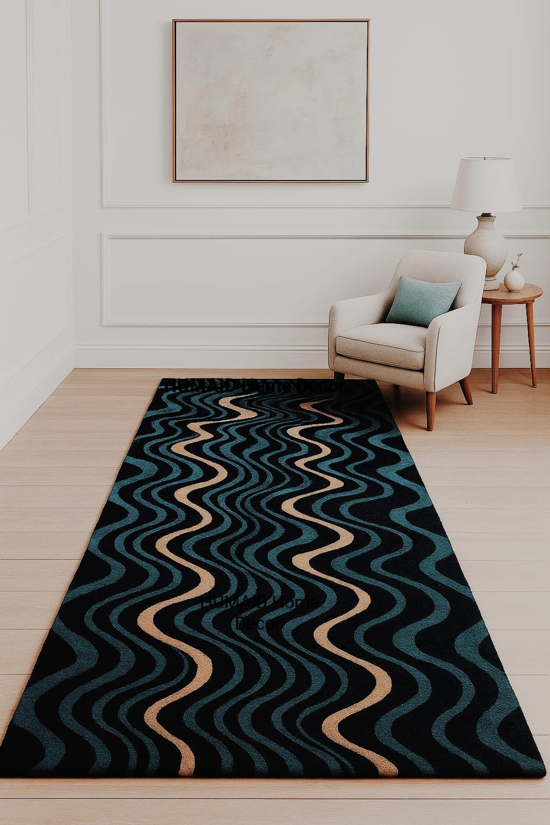 Hand-tufted Wave Pattern Carpet – Luxury Living Room Decor - Etsy