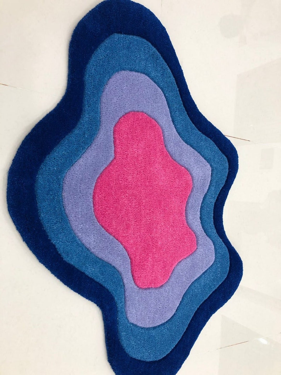 Irregular Shape Hand Tufted Shape Modern Design Rug Fine Newzealand ...