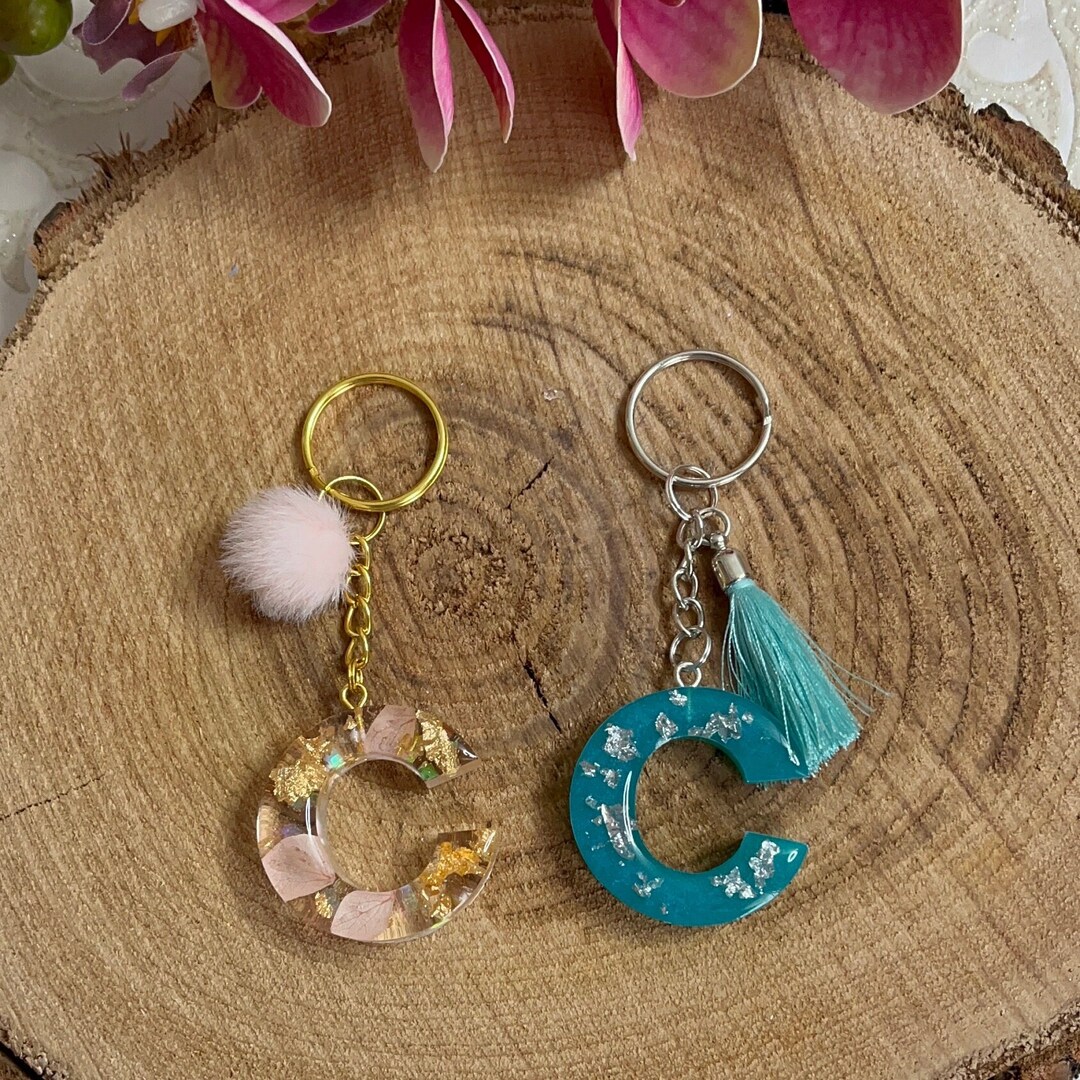 Letter C Keychain - Etsy