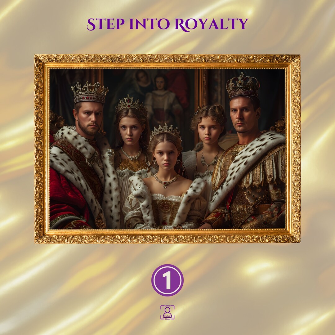Custom Renaissance Family Portrait: Unique Royal Gift (digital Download ...