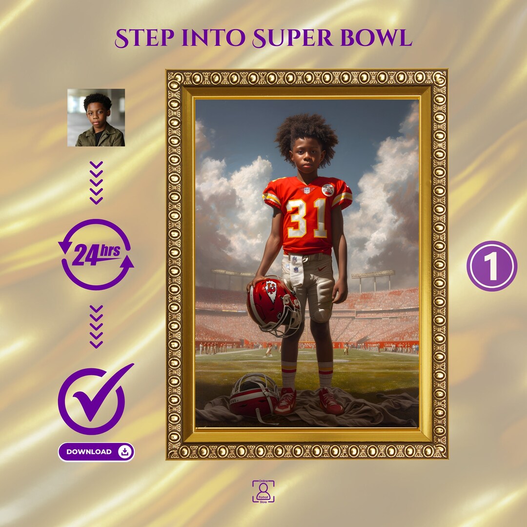 Custom Kansas City Chiefs Portrait From Photo (digital Download) - Etsy