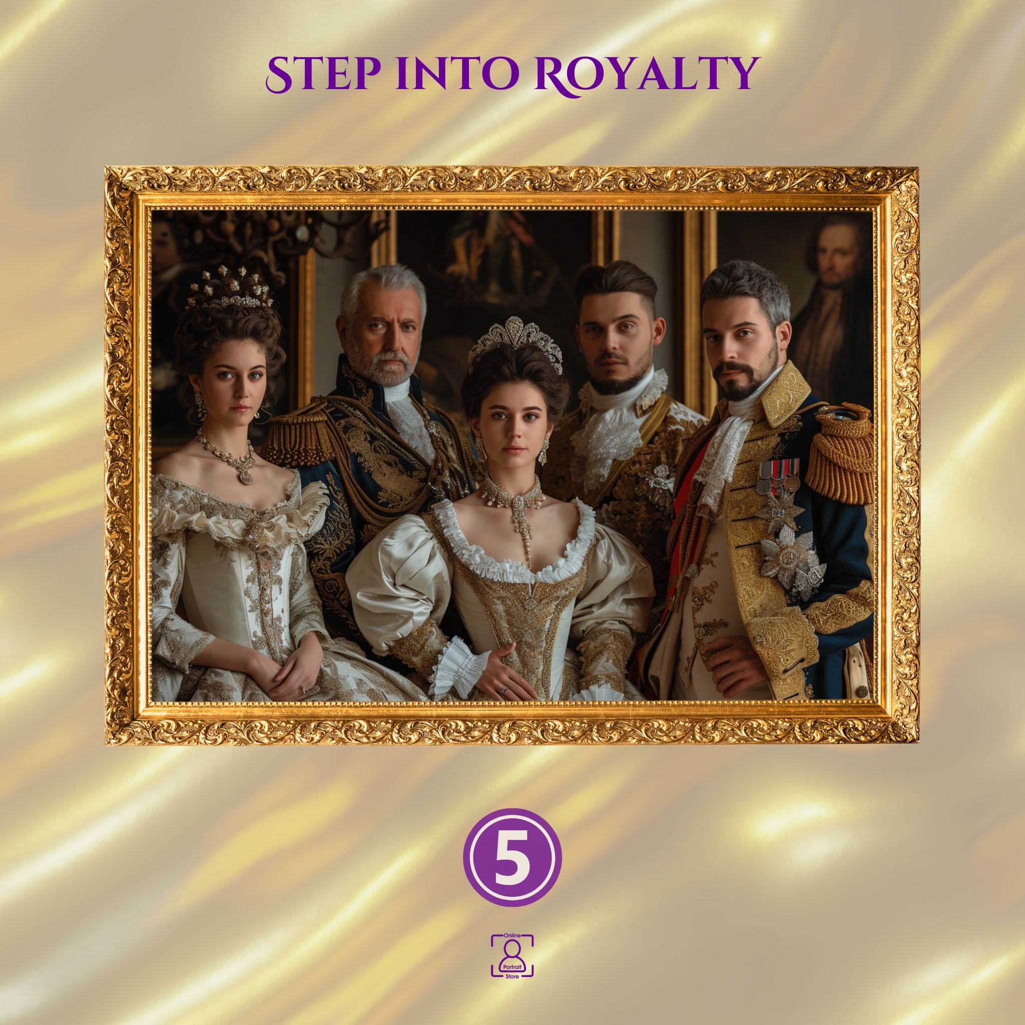 Custom Renaissance Family Portrait: Unique Royal Gift (digital Download ...