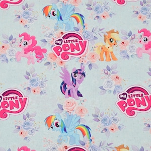 My Little Pony Fabric Pure Cotton Cartoon Cotton Fabric by the 45 CM - Etsy