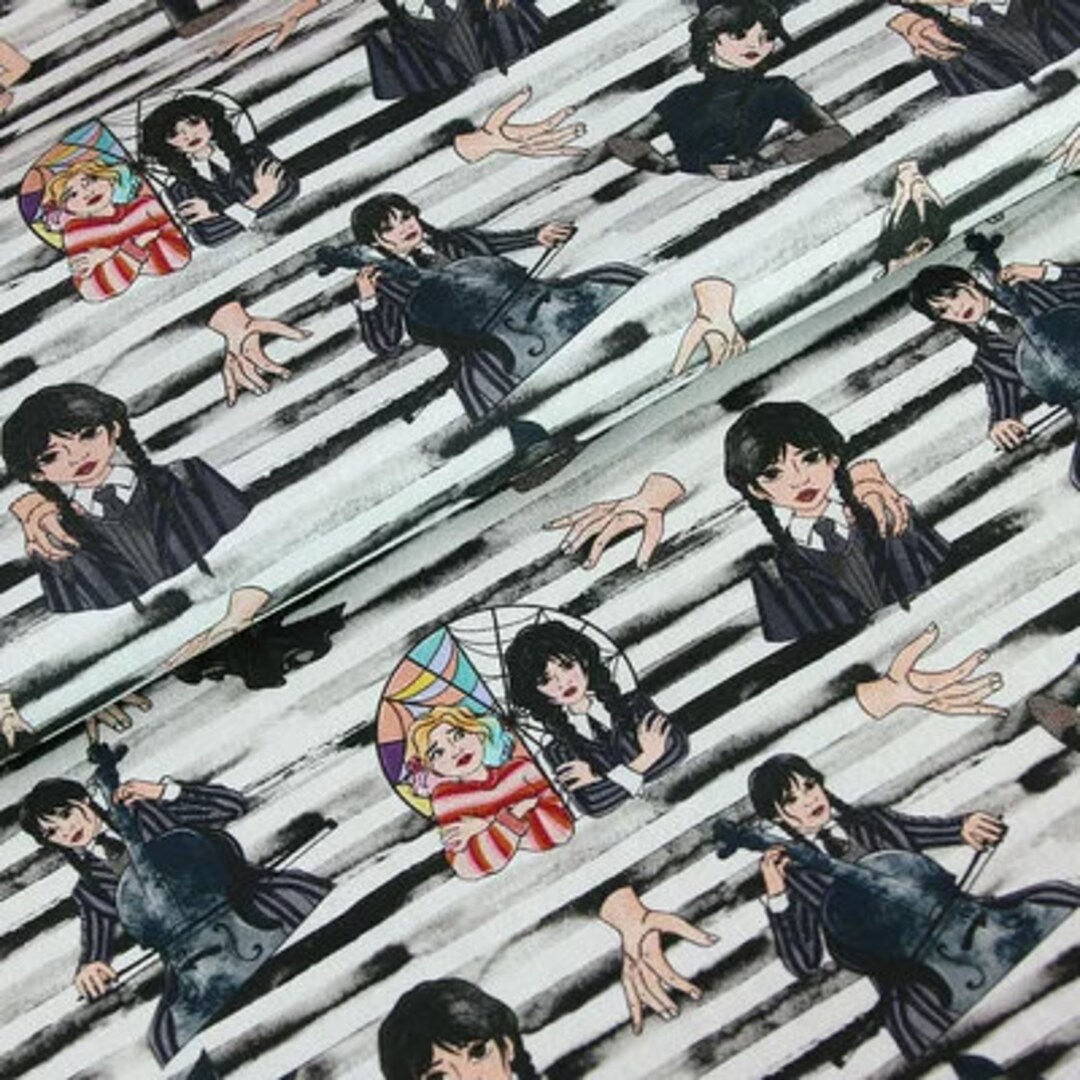 Wednesday Fabric, Cartoon Anime Fabric Pure Cotton Cartoon Cotton ...