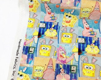 Spongebob Squarepants Fabric Spongebob Patrick Fabric Cartoon Anime ...