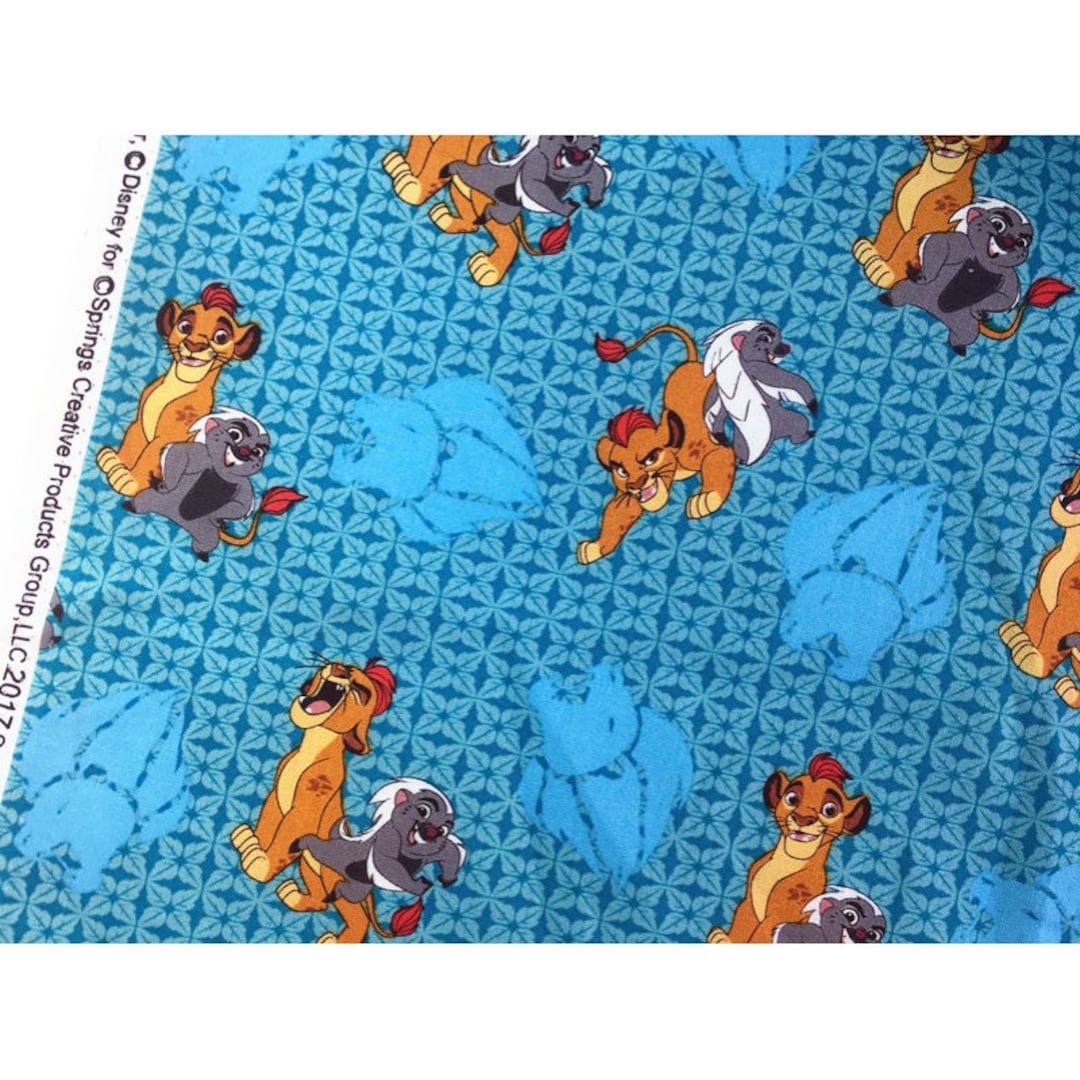 Lion King Fabric Lion Simba Mufasa Anime Fabric Pure Cotton Cartoon ...