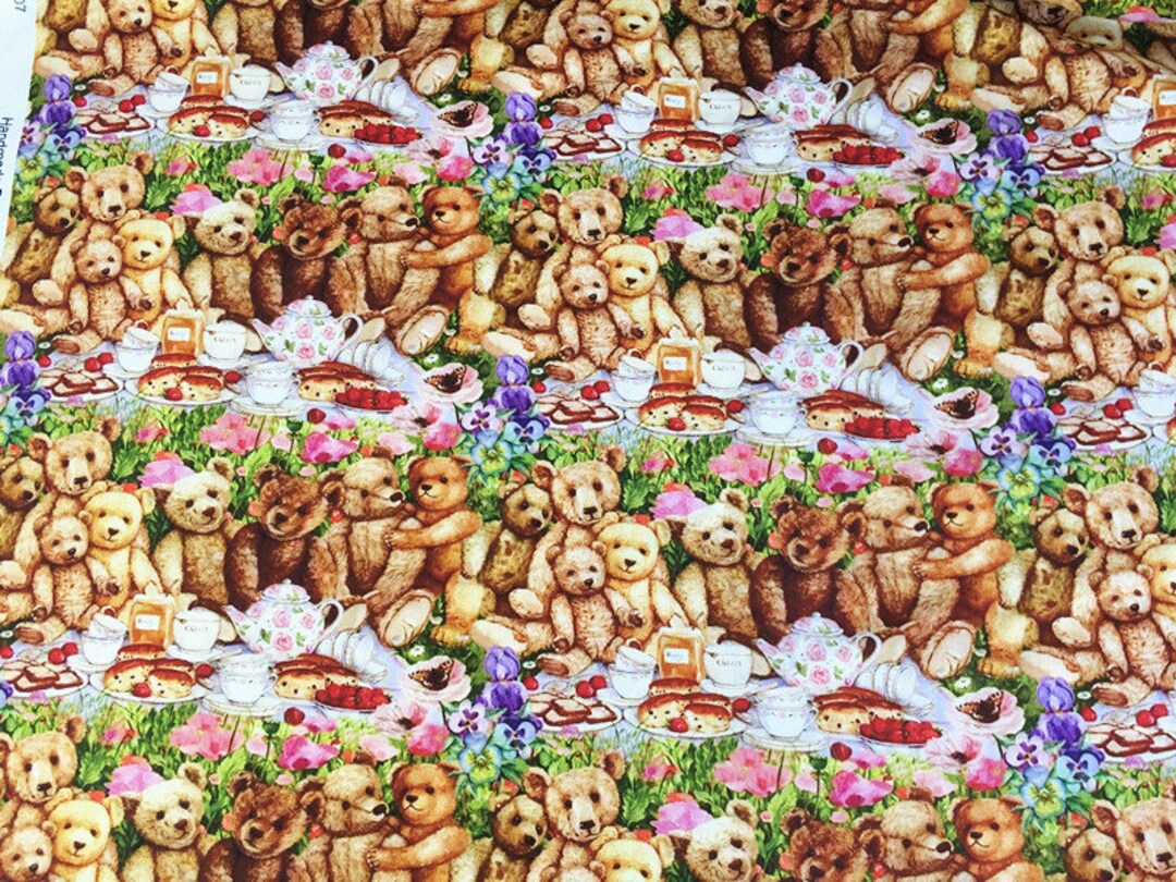 Teddy Bear Fabric Bear Fabric Kids Fabric Pure Cotton Cartoon Cotton ...