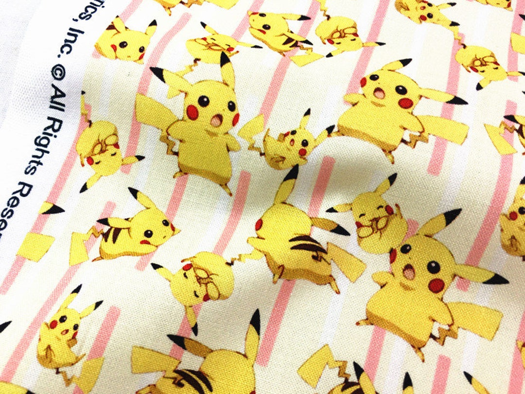 Pokemon Pikachu Fabric Poket Monster Fabric Japanese Anime Fabric ...