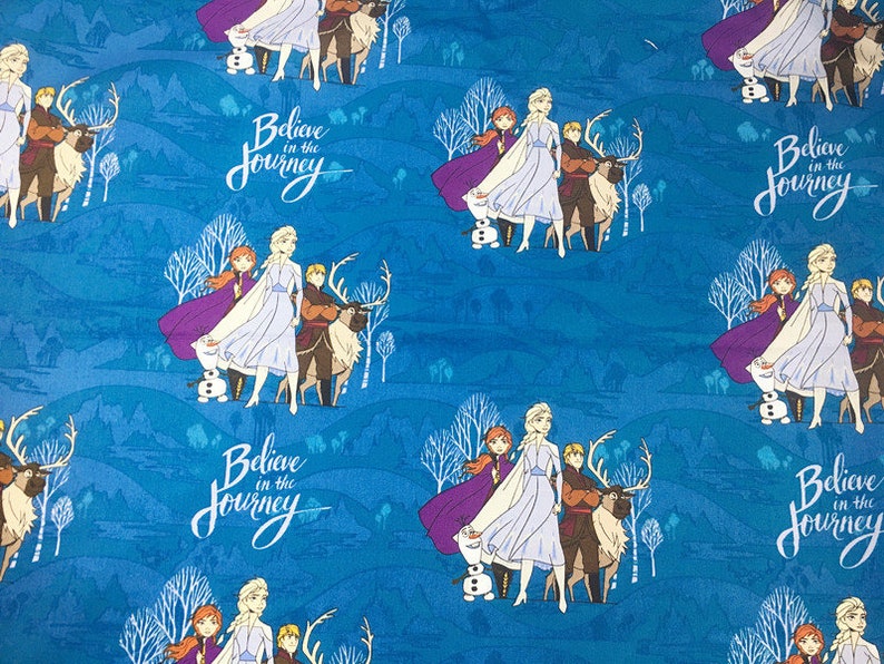 Frozen Disney Princess Fabric Elsa and Anna Anime Fabric Pure Cotton ...