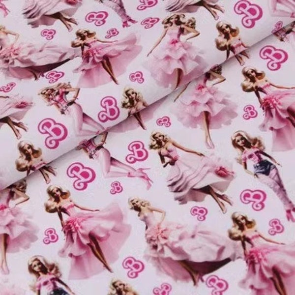 Barbie Fabric - Etsy UK