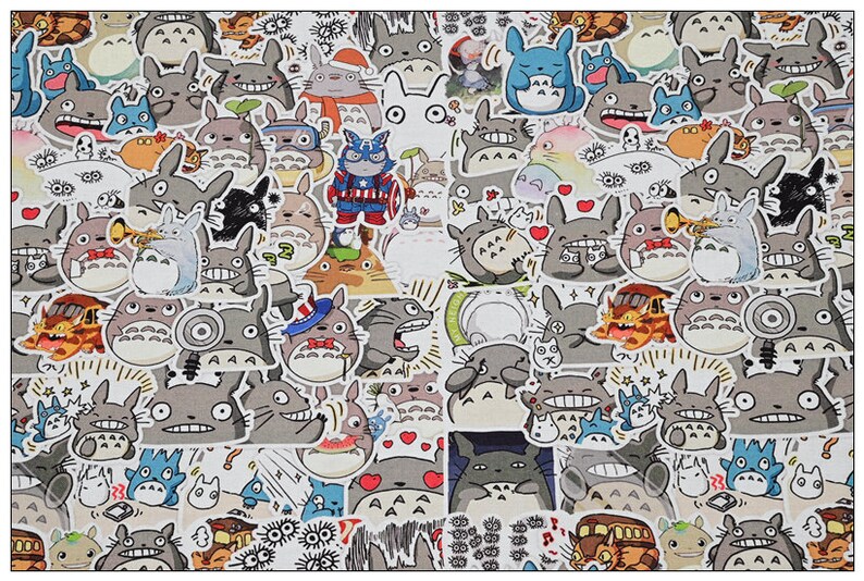 Japanese Anime Fabric Animation Fabric Pure Cotton Cartoon Cotton ...