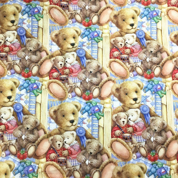 Teddy Bear Fabric - Etsy