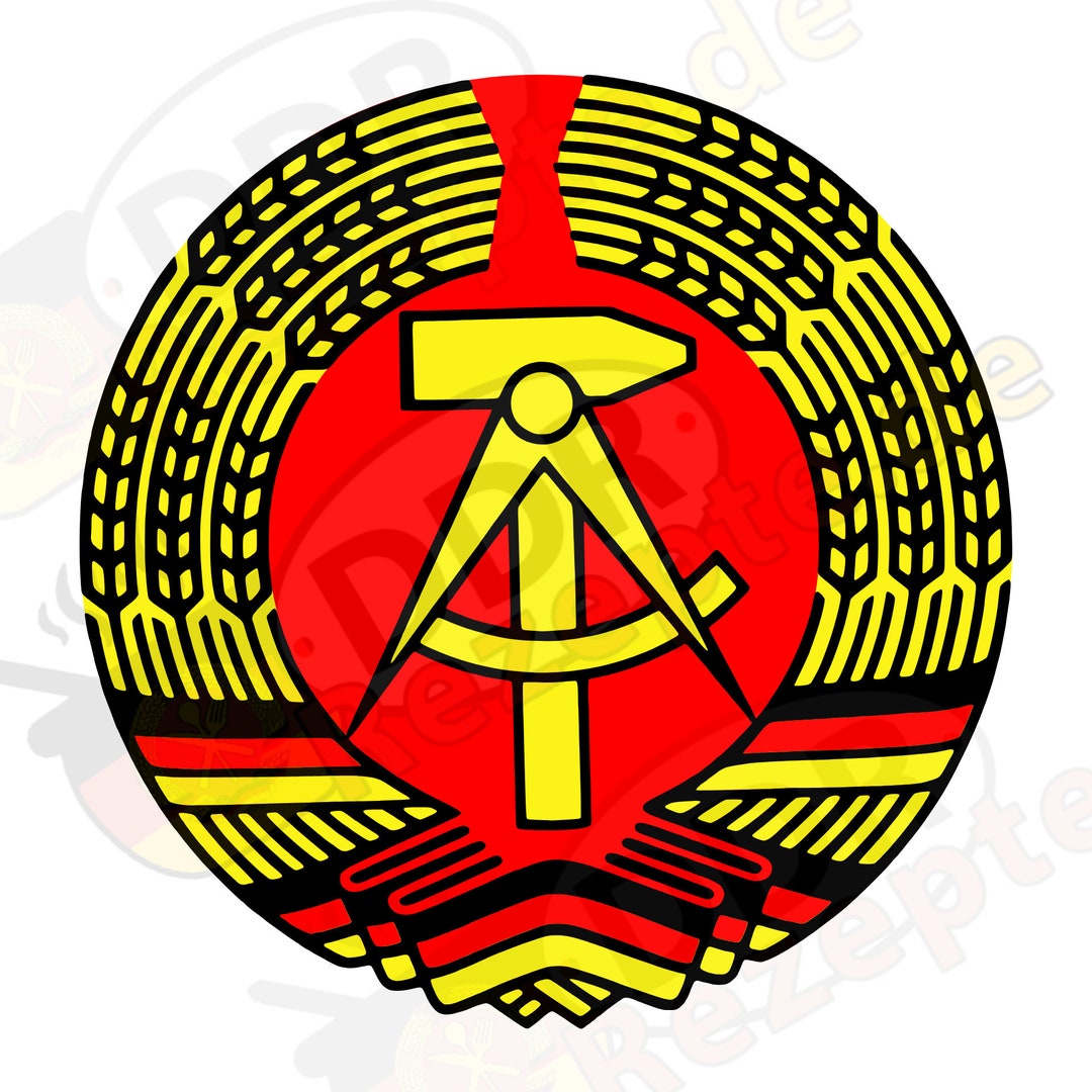 State Coat of Arms of the GDR in Color digital Product - Etsy