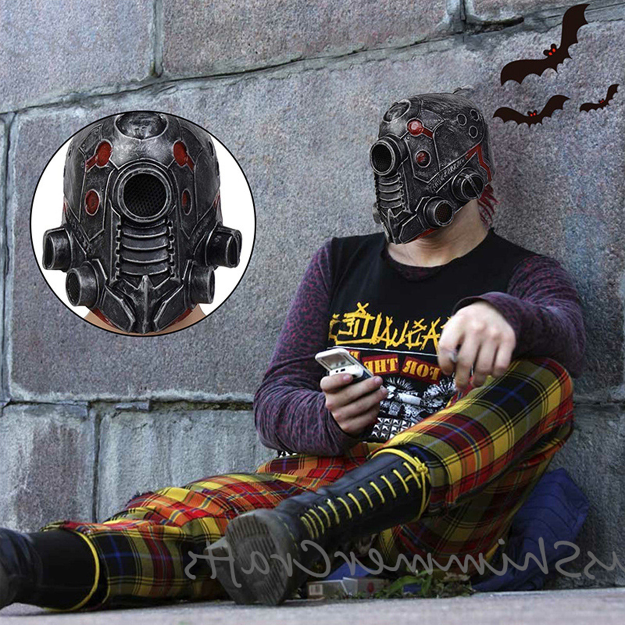 Sci Fi Robot Mask/helmet Cosplay Cyberpunk Halloween Mask - Etsy
