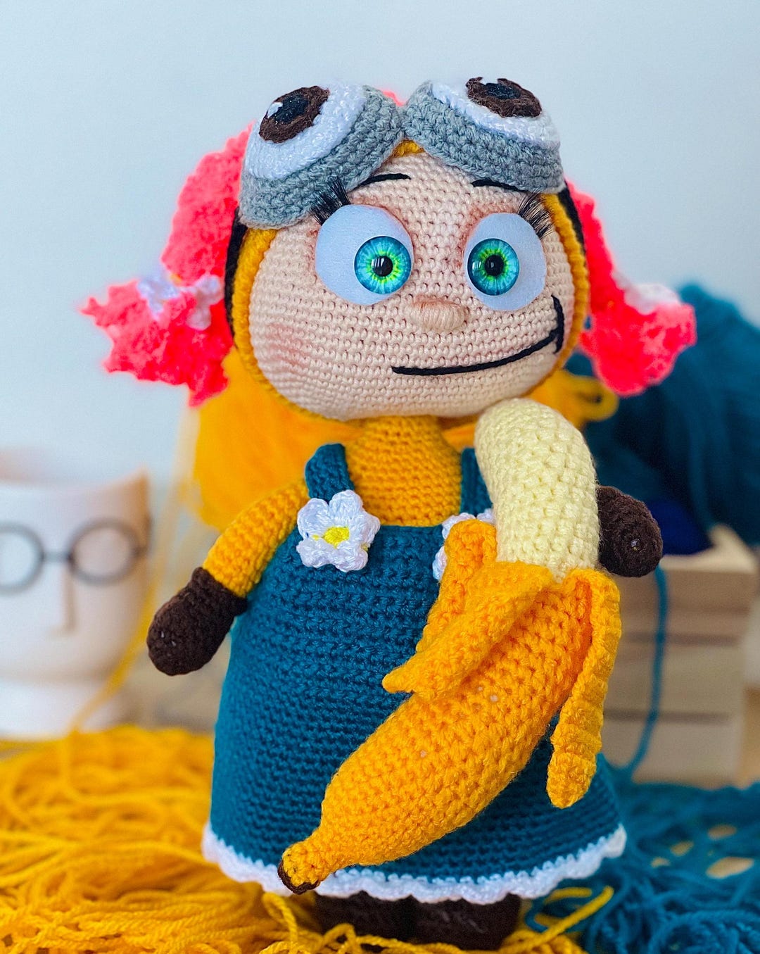 Bonnie Doll, Knitted Doll, Amigurumi, Doll Girl, Knitted Doll, Doll in ...