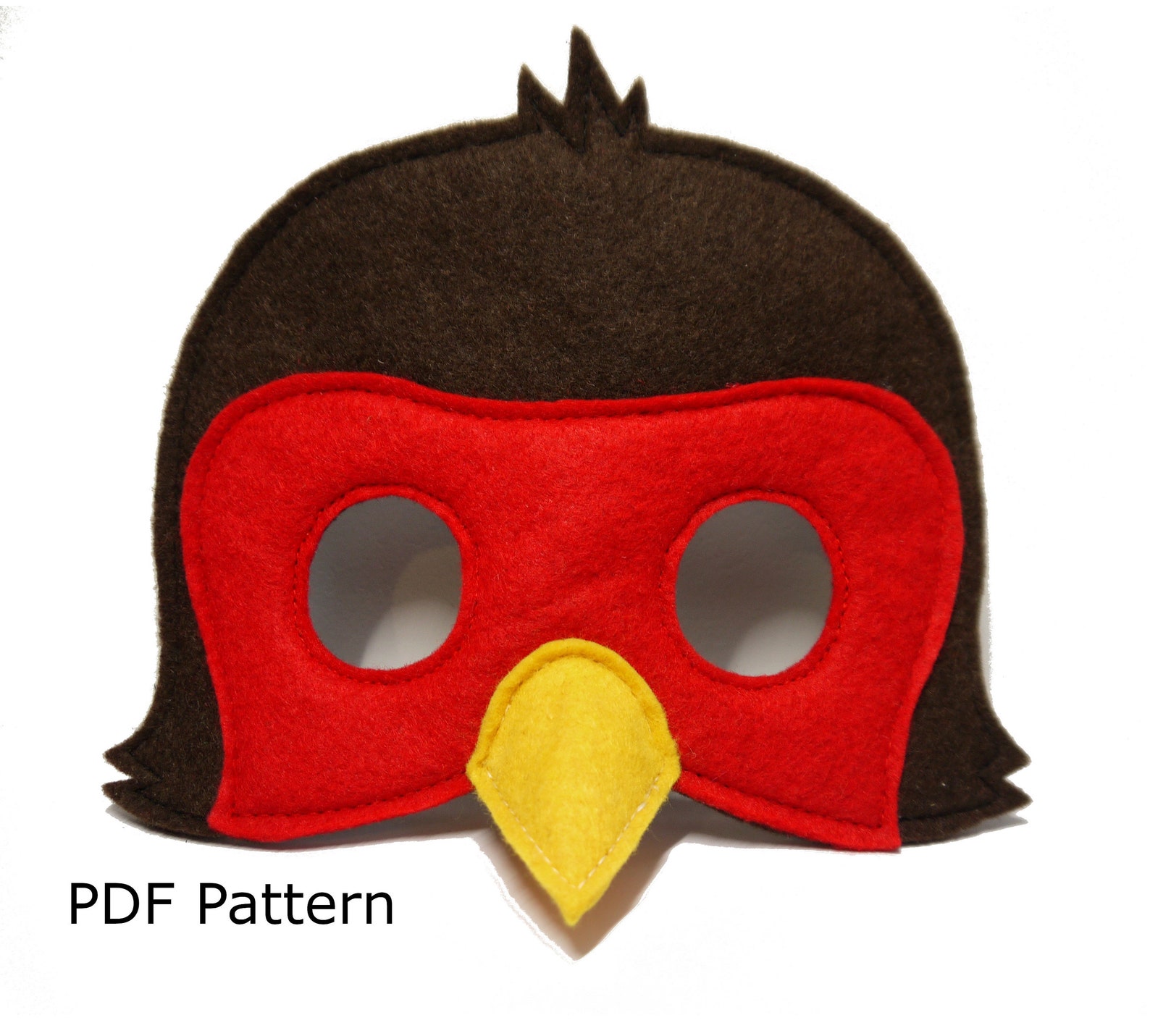Robin Bird Costume Mask Sewing Pattern / Book Day / Paper Craft ...