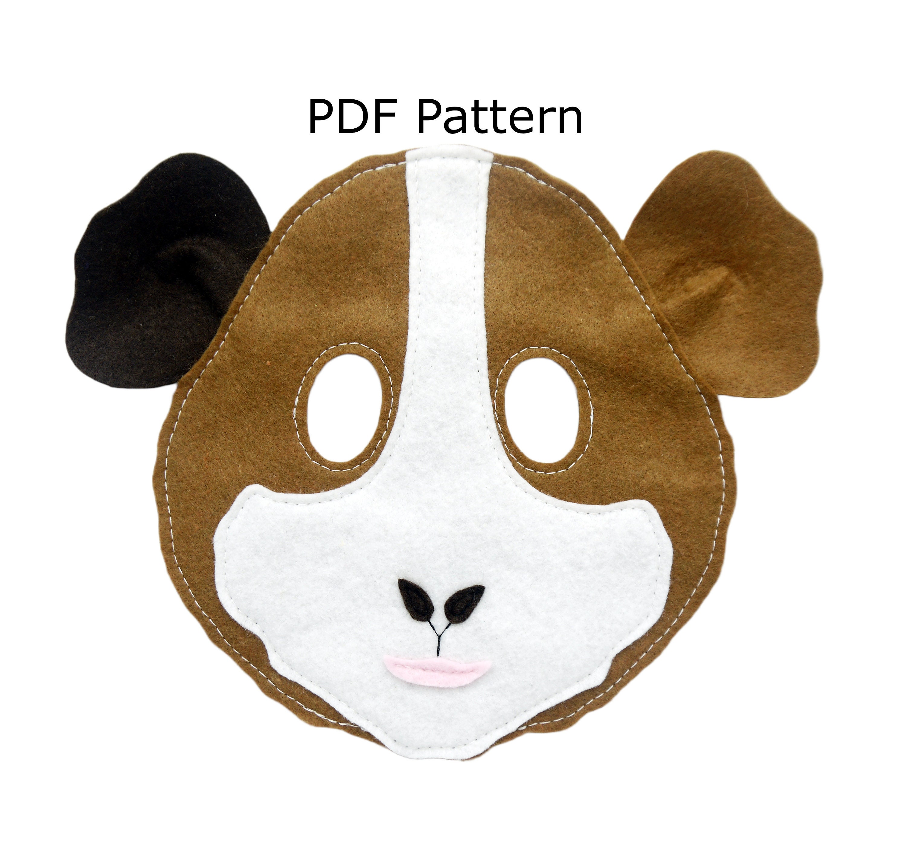 Guinea Pig Costume Mask Sewing Pattern / Paper Craft / Printable ...