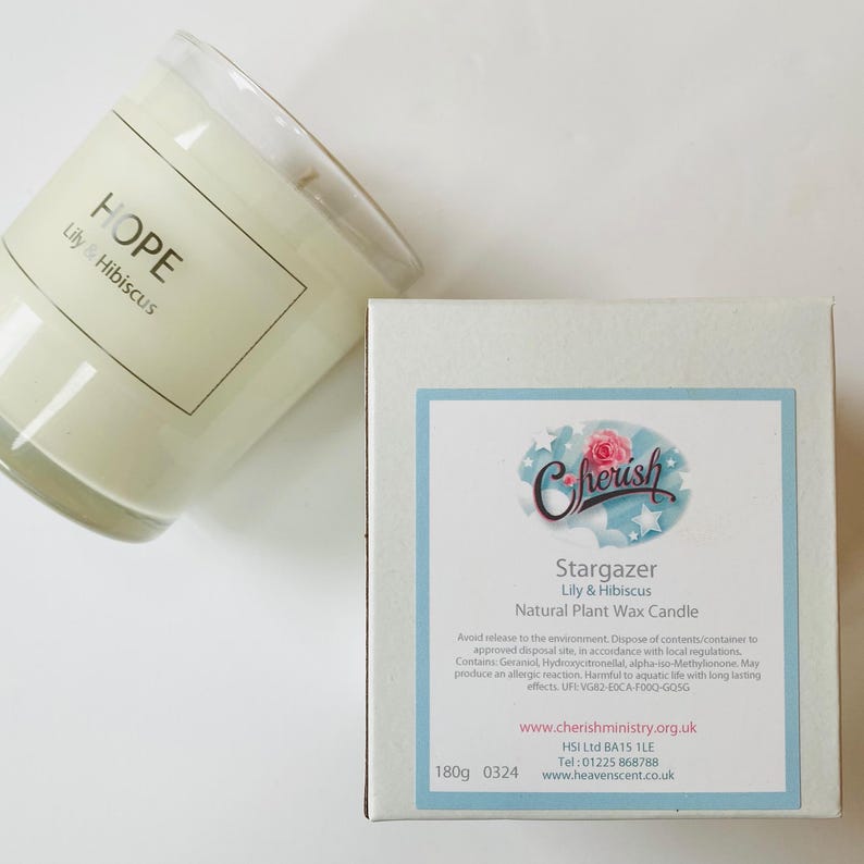 Cherish Lily & Hibiscus 'stargazer' Natural Plant Wax Candle 20CL - Etsy