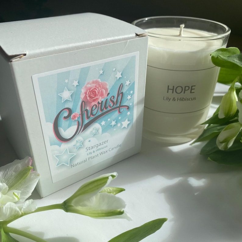 Cherish Lily & Hibiscus 'stargazer' Natural Plant Wax Candle 20CL - Etsy