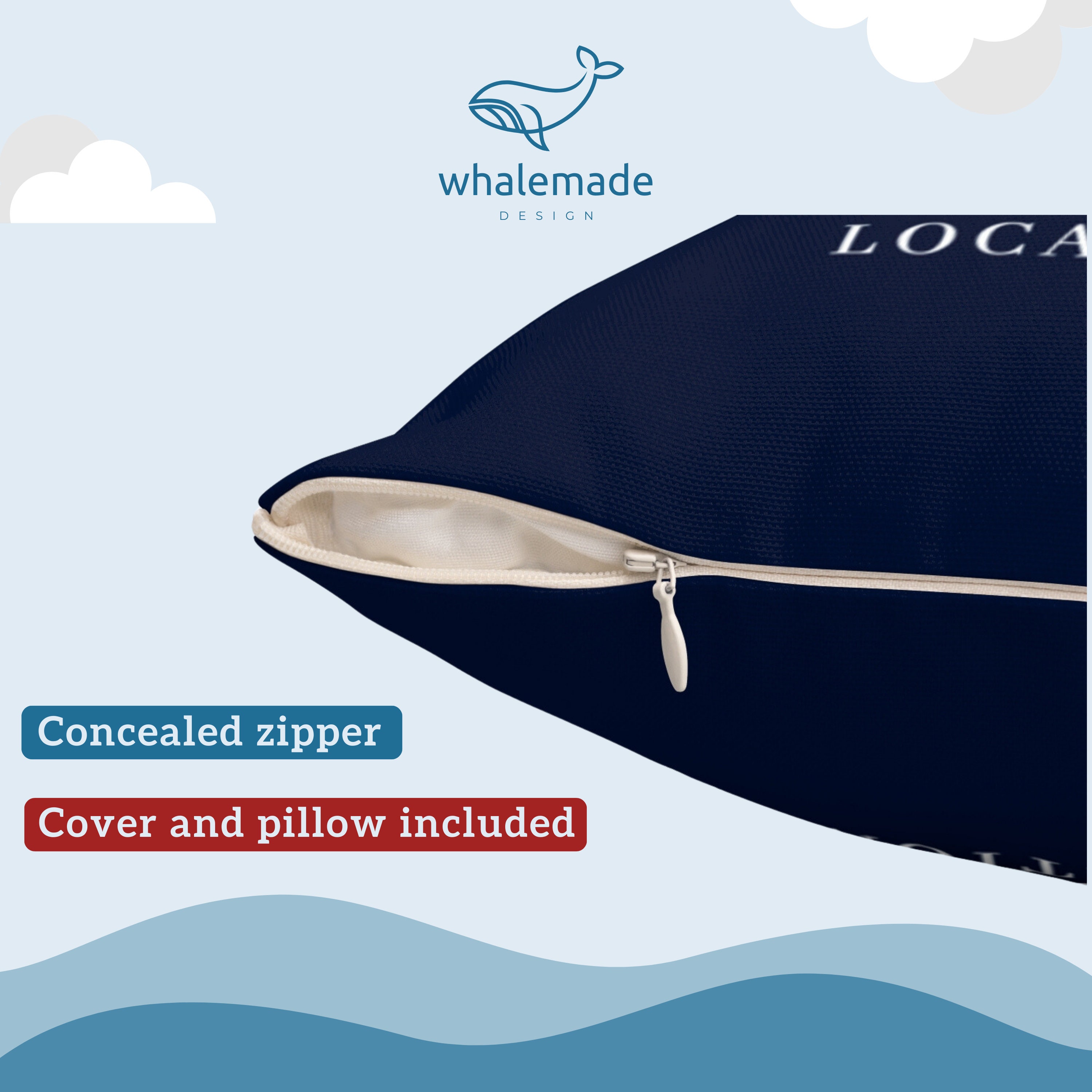 Custom Boat Luxury Pillow, Personalized Compass Pillow, Pillow for Boat ...