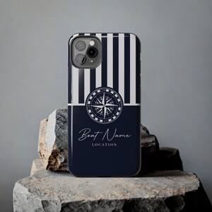 Custom Boat Name Luxury iPhone Case, Custom Boat iPhone Case, Boat ...