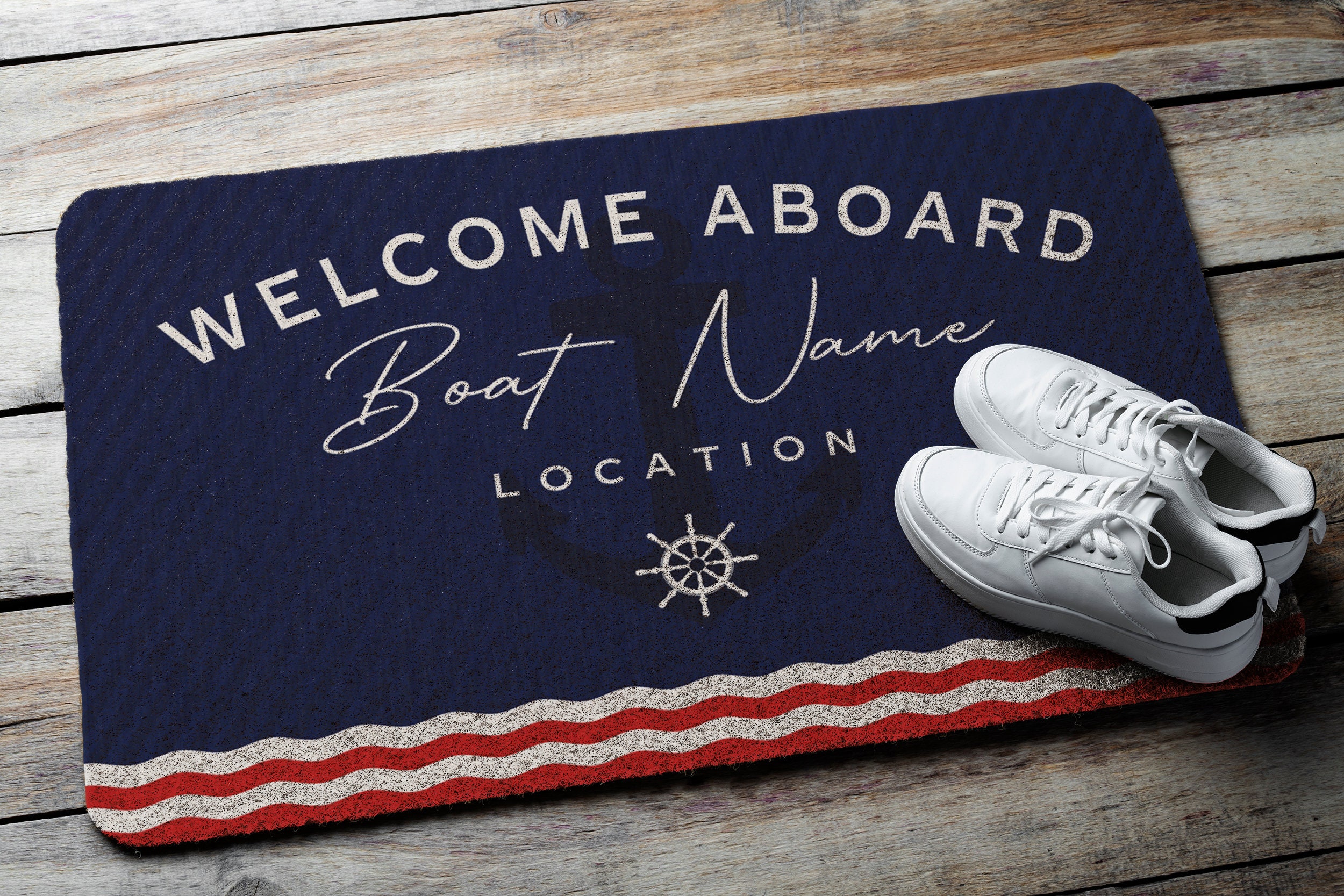 Personalized and Custom Stylish Design Boat Rug, Boat Mat, Nautical ...
