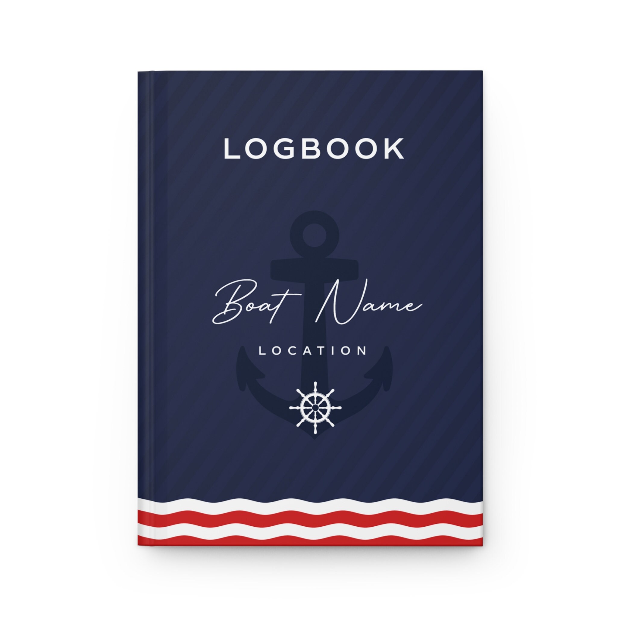 Custom Boat Name Log Book, Custom Log Book for Sail Boat, Custom Boat ...
