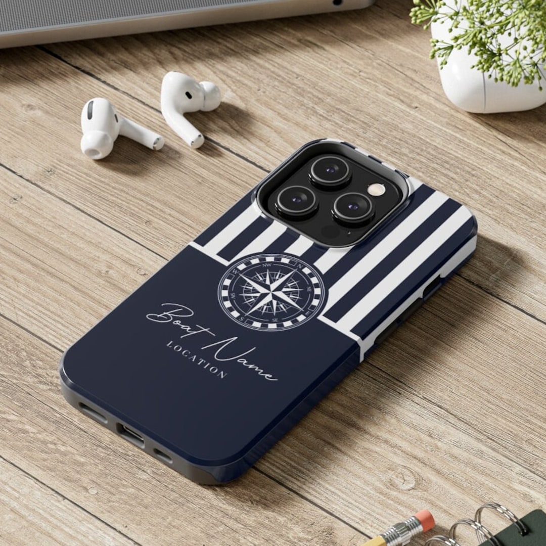 Custom Boat Name Luxury iPhone Case, Custom Boat iPhone Case, Boat ...