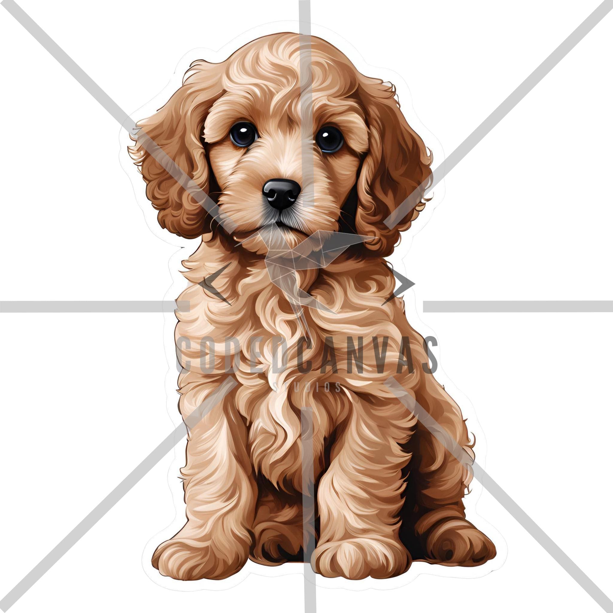 Cockapoo Dogs 20 Digital PNG Clip Art Sticker Style Images for Personal ...