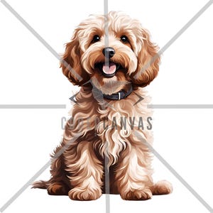 Cockapoo Dogs 20 Digital PNG Clip Art Sticker Style Images for Personal ...