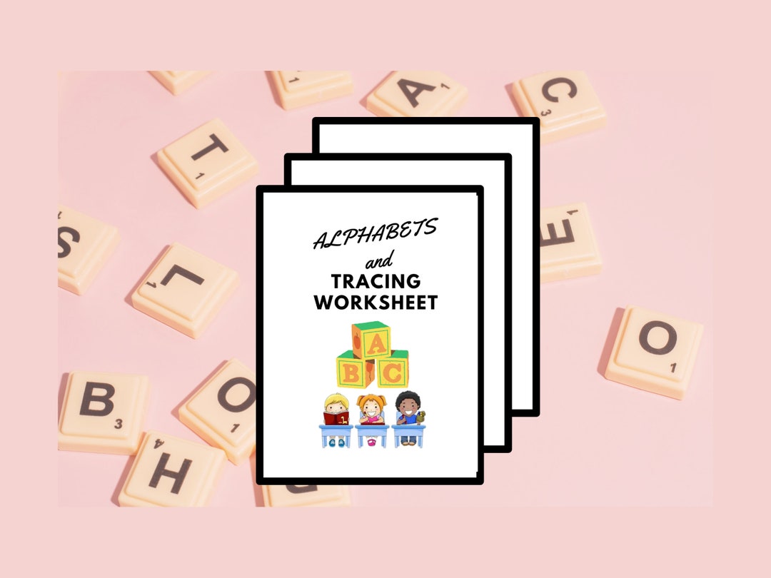 Engaging Alphabet Tracing Worksheet, Interactive Learning Sheets, Kids ...