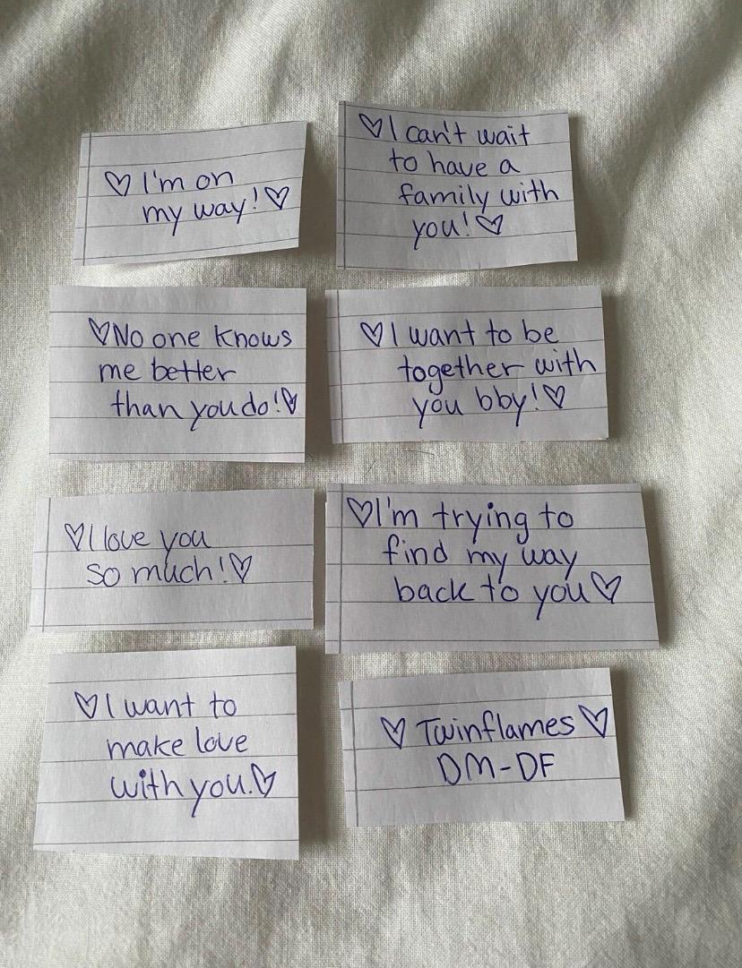 Love Messages From Your Person handwritten Love Cards - Etsy