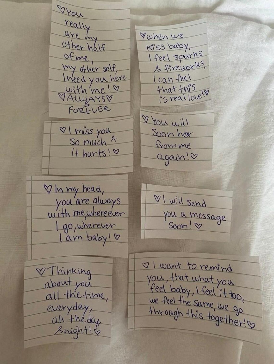 Love Messages From Your Person handwritten Love Cards - Etsy