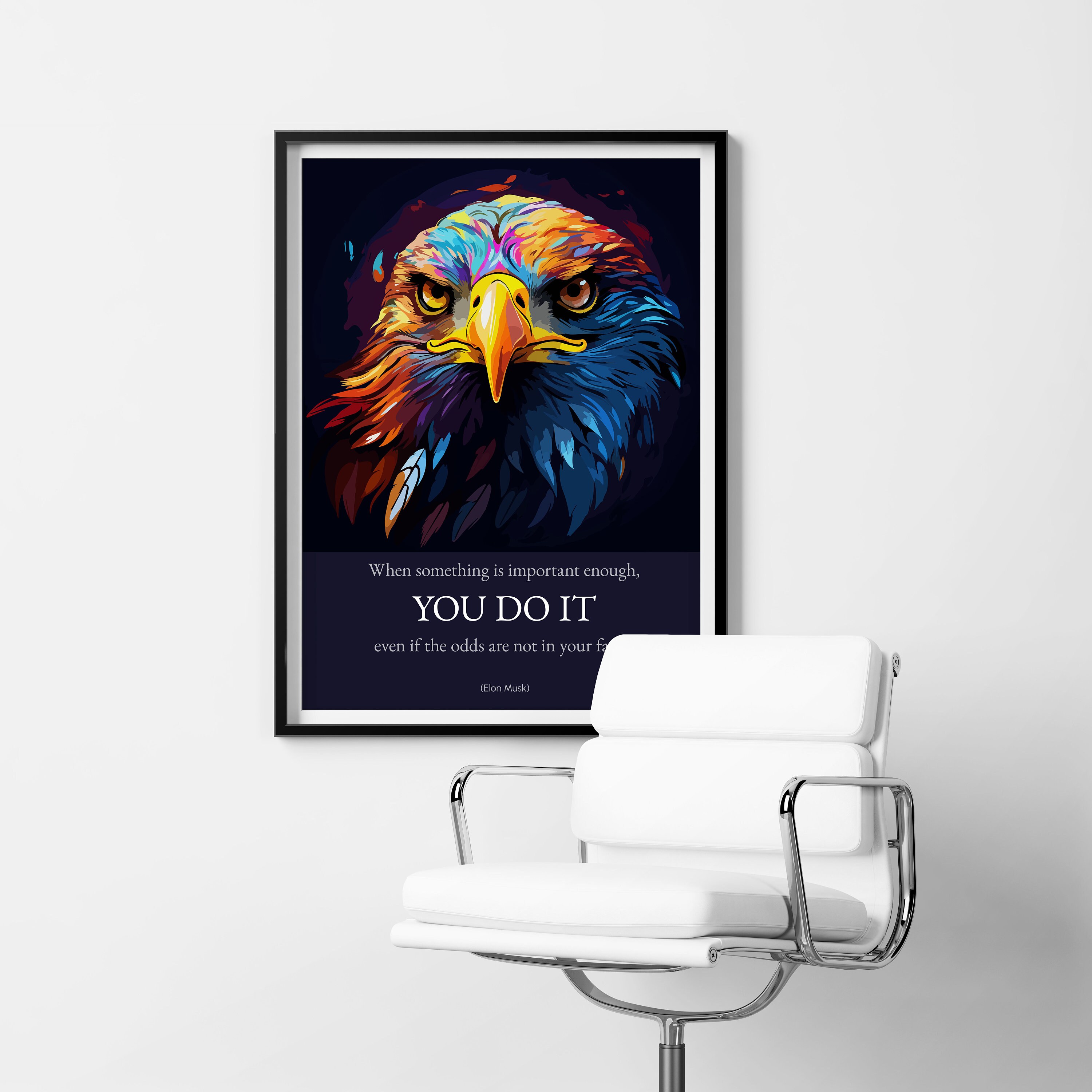 Motivational Poster Eagle Elon Musk - Etsy