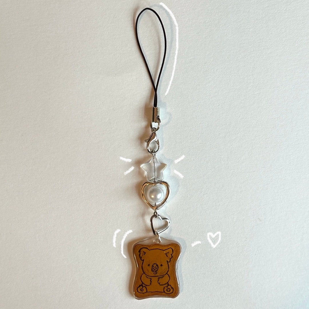 Handmade Koala’s March Cookie Beaded Phone Charm Keychain - Etsy