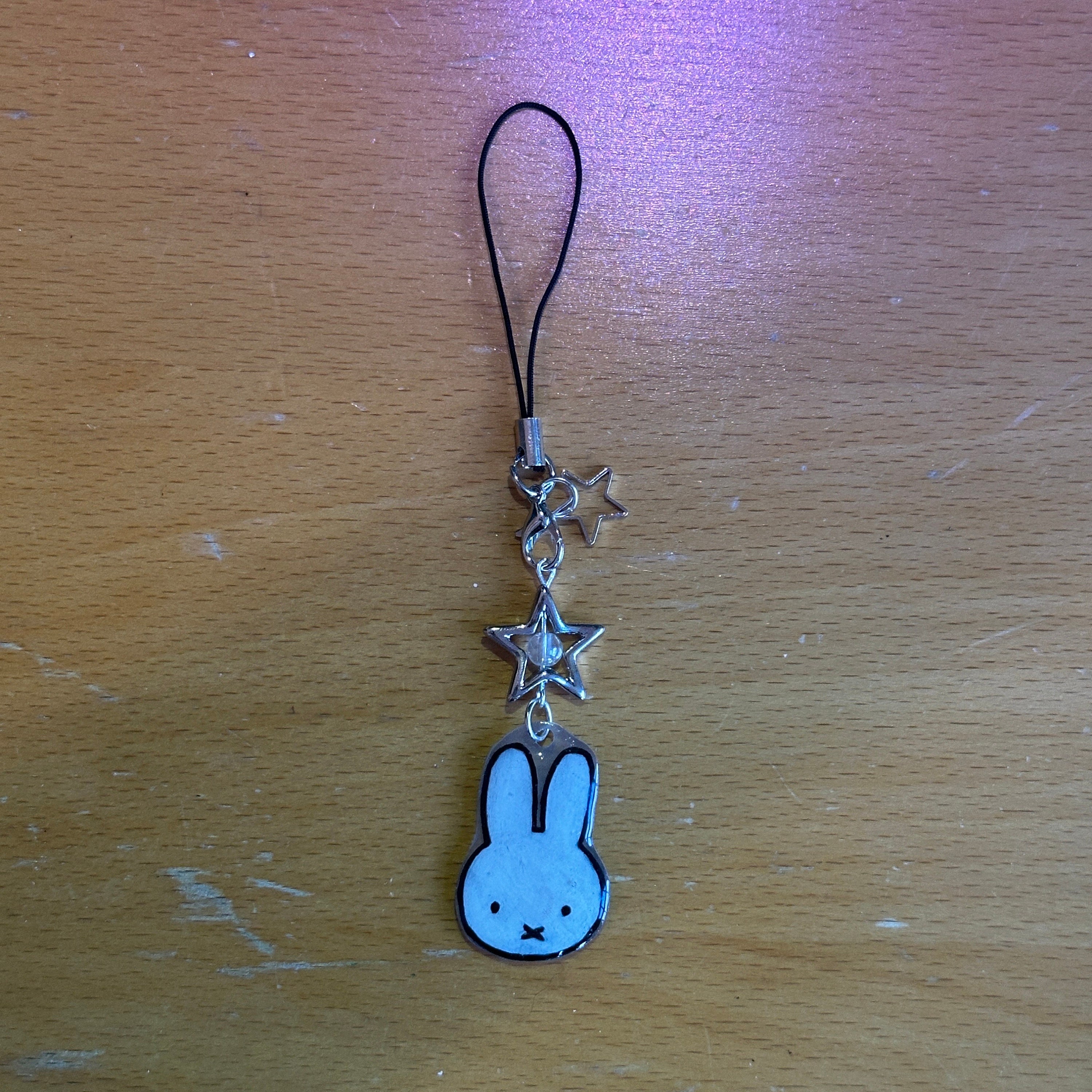 Handmade Miffy Bunny Beaded Star Phone Charm - Etsy