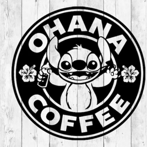 Stitch Starbucks Cup Sticker - Etsy