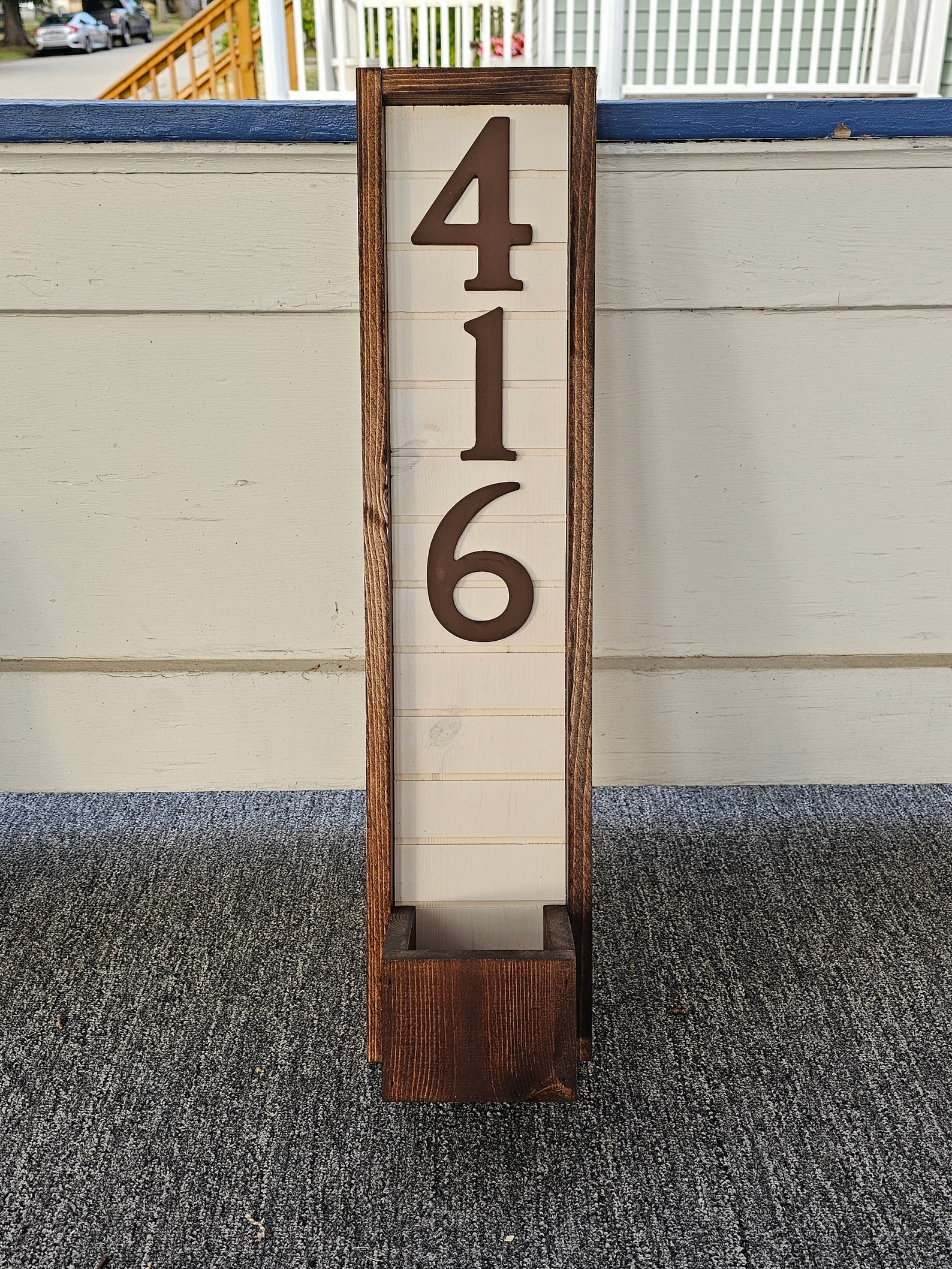 Custom Hanging Address Planter Box (heritage House Numbers) - Etsy