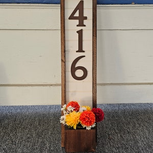 Custom Hanging Address Planter Box (heritage House Numbers) - Etsy