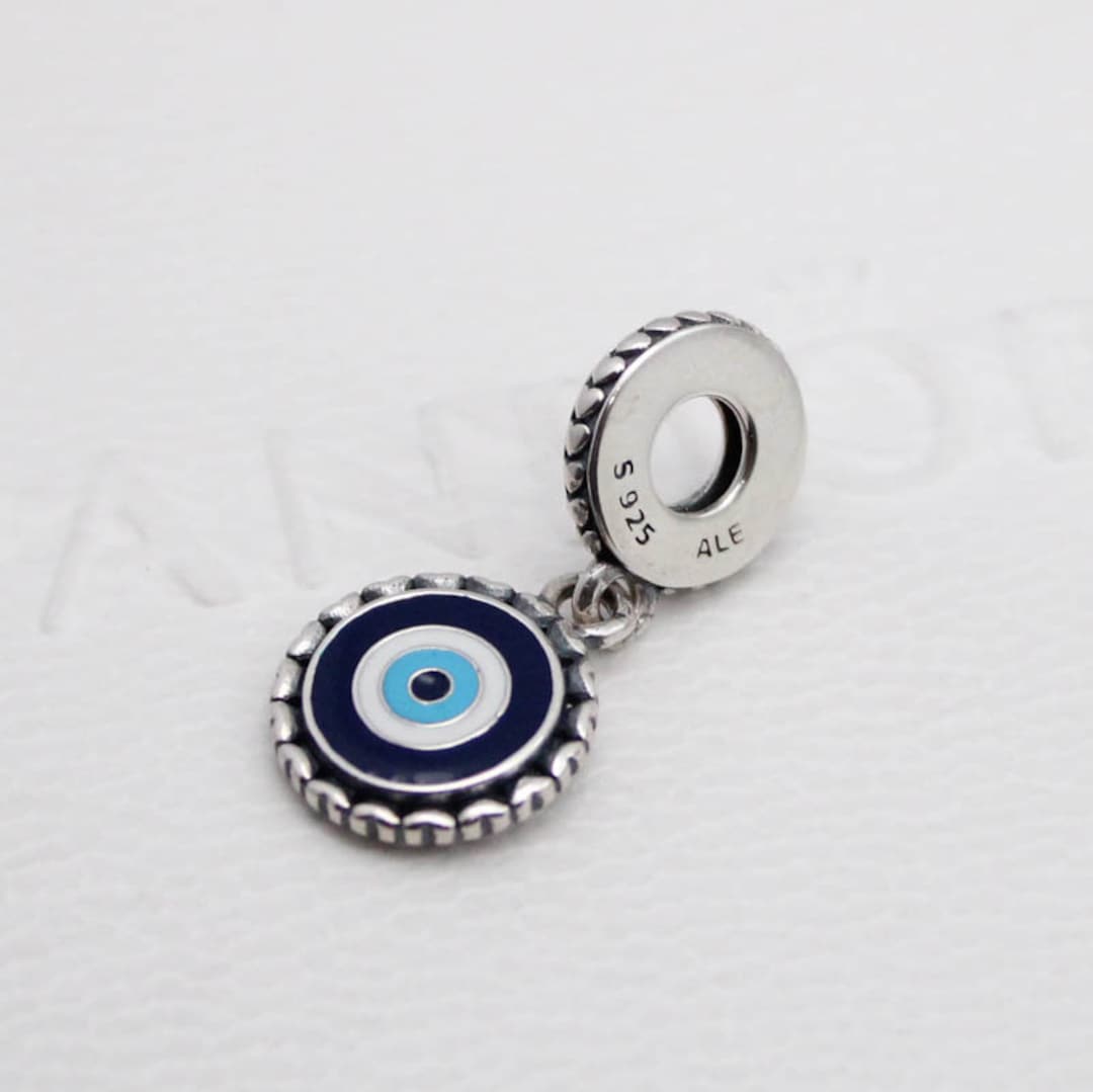 Pandora Evil Eye Silver Hanging Exclusive Dangle Charm, S925 Sterling ...