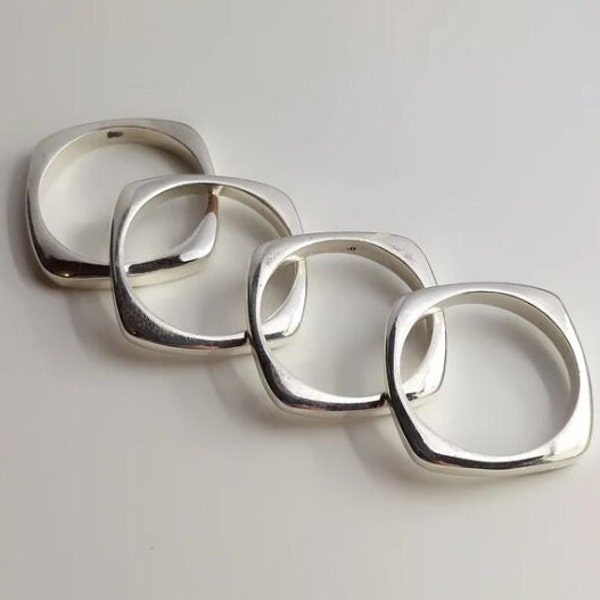 Square Shape Ring - Etsy