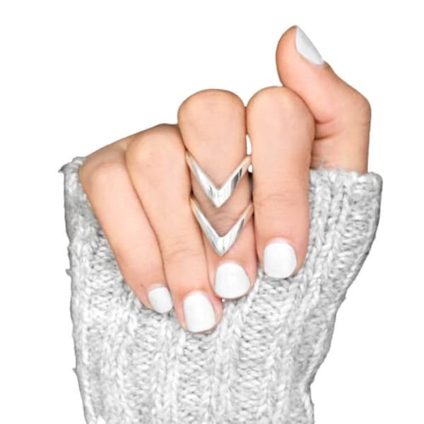 V Shape Ring - Etsy