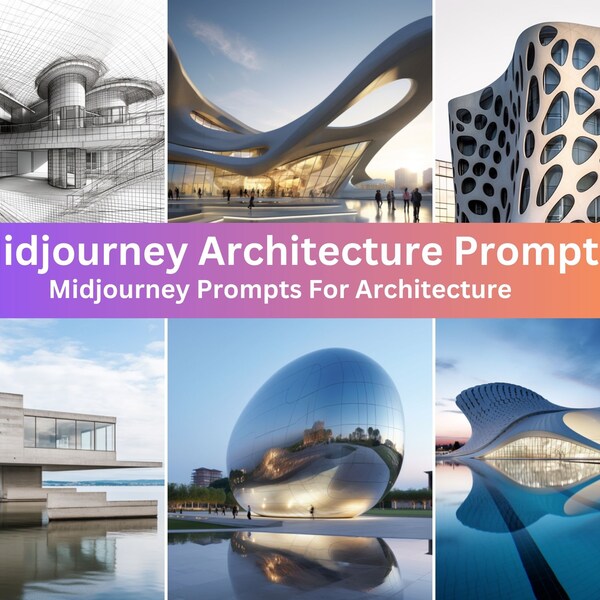 Ai Prompts for Midjourney Architect - Etsy