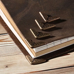 8 PCS Iron Bronze Book Corner Protectors: Scrapbooking Accessories - Etsy