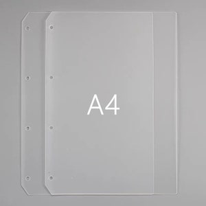 Frosted Binder Dividers: Transparent Plastic Page Separators (A5 A6 A7 ...