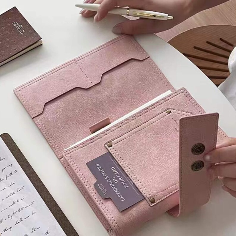 Vintage A6FC Soft Leather Refillable Notebook,handcrafted Journal With ...
