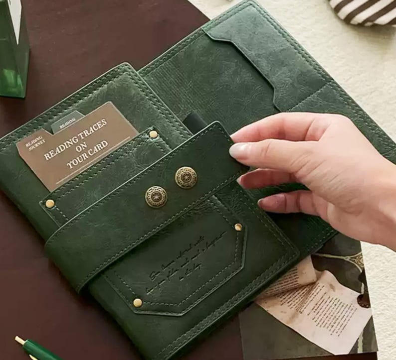 Vintage A6FC Soft Leather Refillable Notebook,handcrafted Journal With ...