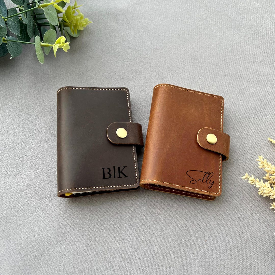 Handmade Leather Notebook Cover, Custom Leather Journal Refillable ...